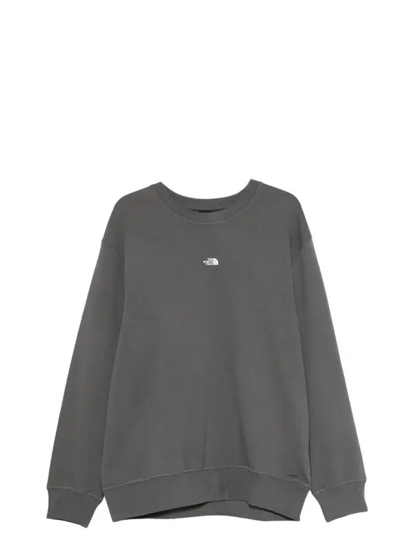The North Face Logo Print Crewneck Sweatshirt - Grey