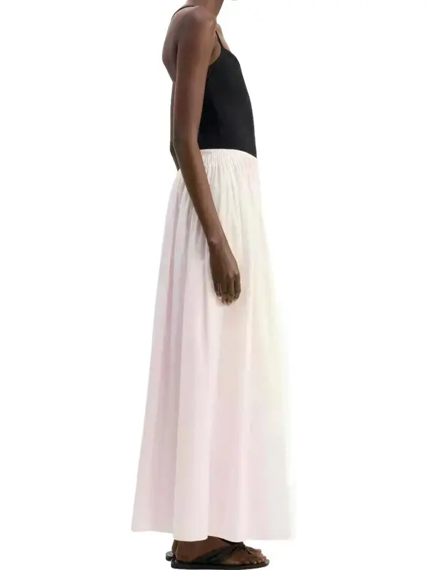Loulou De Saison Naya Gathered Flared Long Skirt - Pink