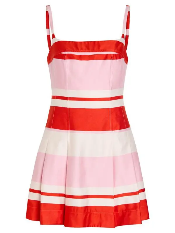 Simkhai Nelly Striped Woven Mini Dress - Multicoloured
