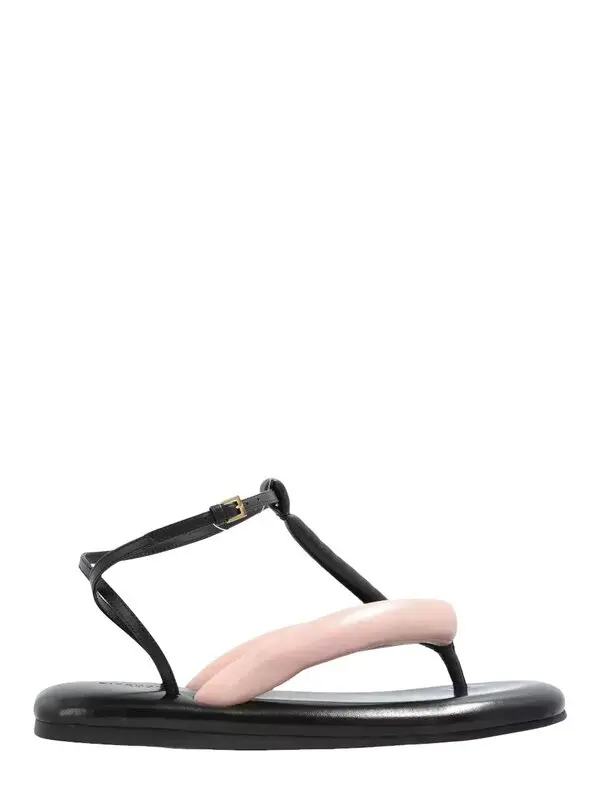 Givenchy Boudoir Padded Leather Flip-flop Sandals - Black