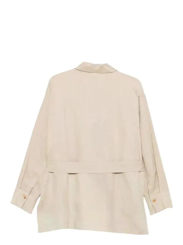 PENNYBLACK Belted Button-up Shirt - Neutrals