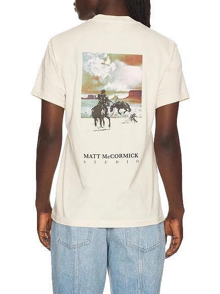 AUSTIN POST X Matt Mccormick Ceremony Of Certainty Stage Pocket Tee - Bone