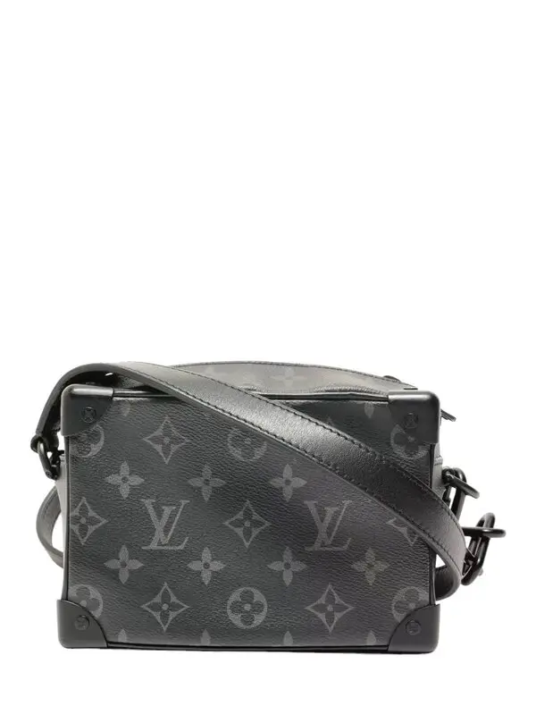 LOUIS VUITTON Monogram Eclipse Mini Soft Trunk Shoulder Bag - Black