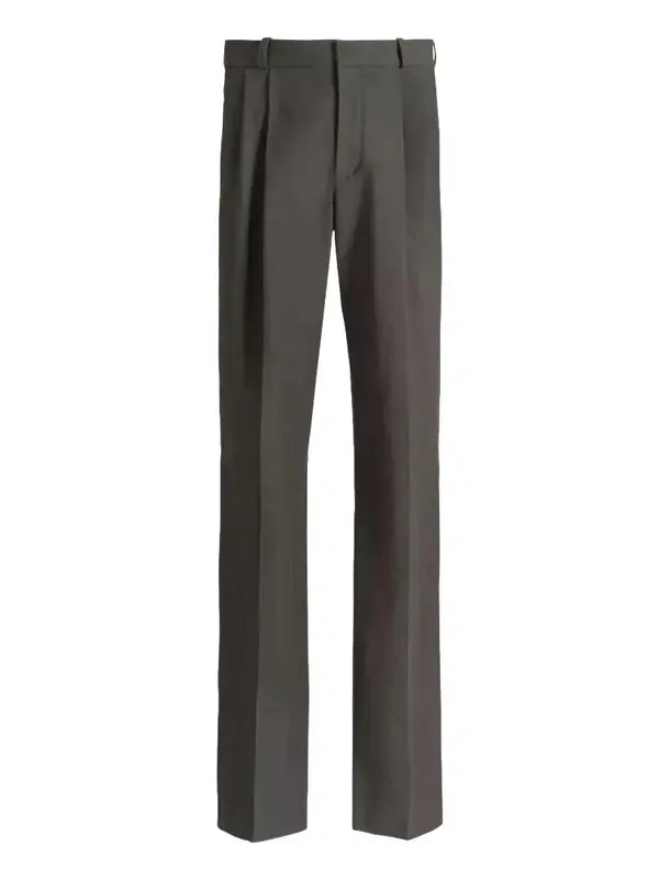 Balmain Cotton Twill Trousers - Green
