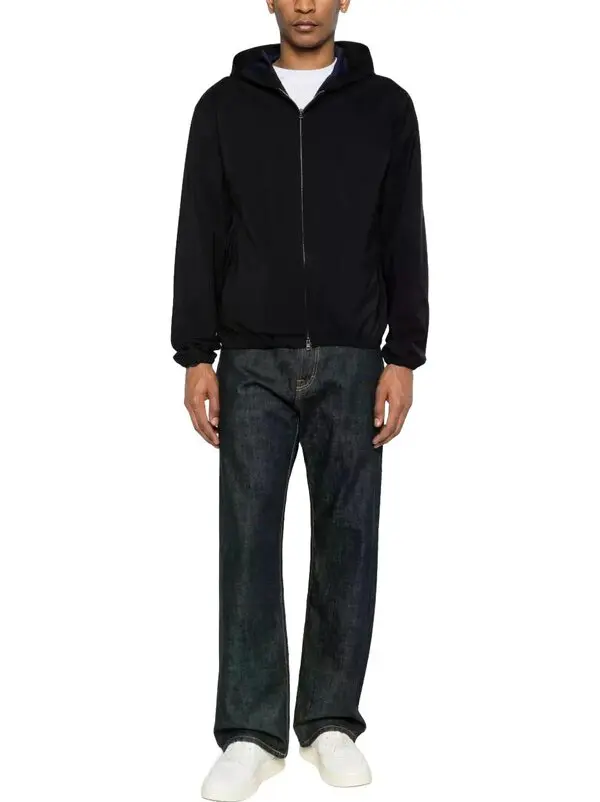 Herno Hooded Zip Jacket - Blue