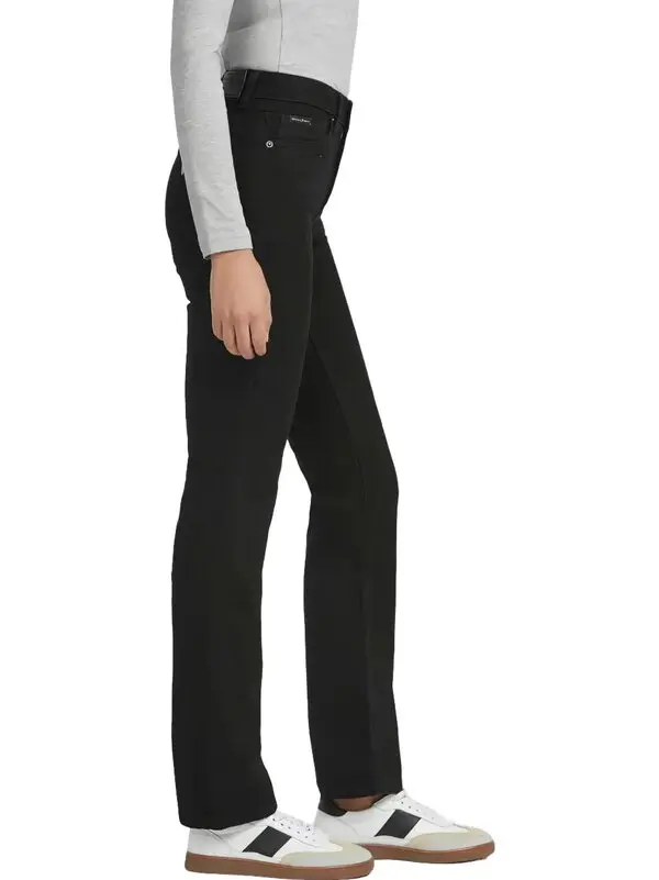 Guess Straight-leg Jeans With Silver-tone Hardware - Black