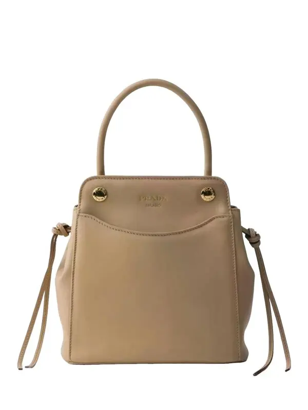 Prada Mini Leather Handbag - Neutrals