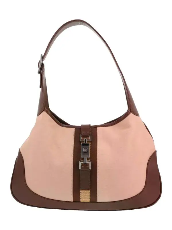 Gucci 2000s Jackie Leather Shoulder Bag - Pink