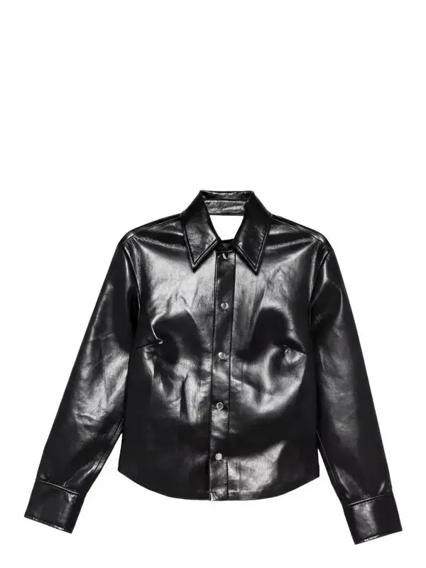 Nanushka Izna Long-sleeve Shirt - Black