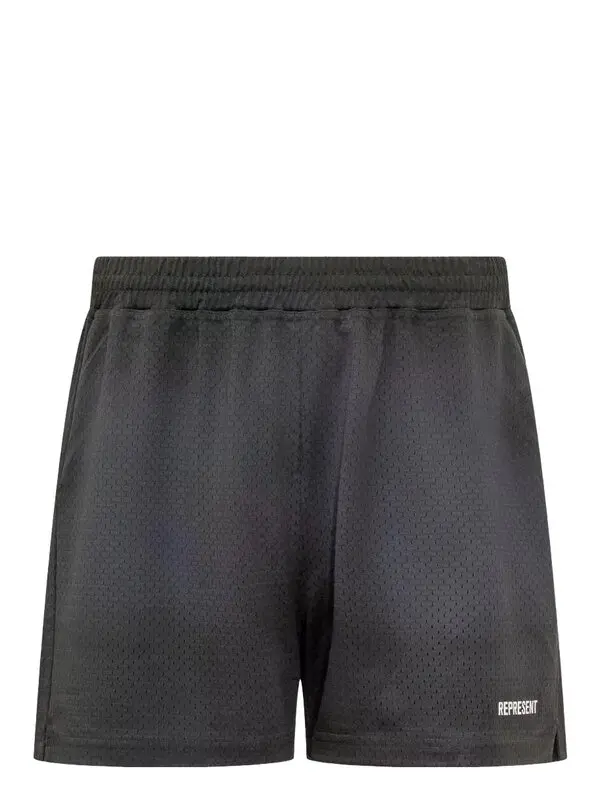 REPRESENT Logo Detail Shorts - Black