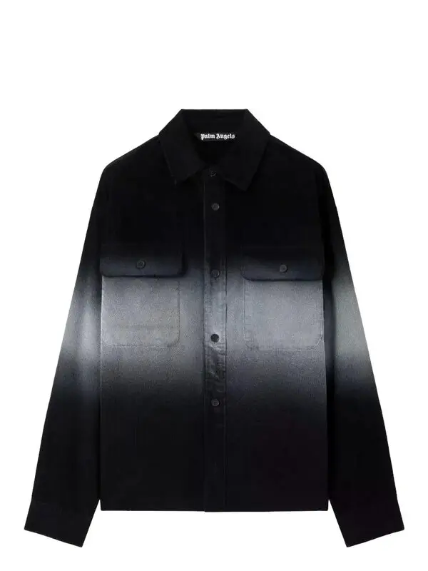 Palm Angels Gradient-effect Shirt Jacket - Black