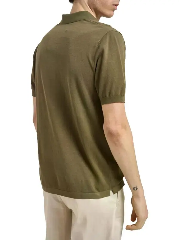 MC2 SAINT BARTH Short-sleeve Cotton Polo Shirt - Green