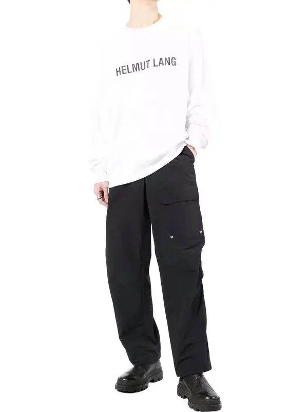 Helmut Lang Patch-pocket Straight Leg Trousers - Black