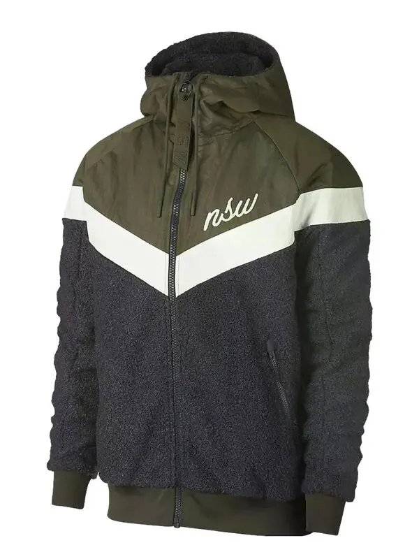 Nike Sherpa Windrunner Jacket - Grey