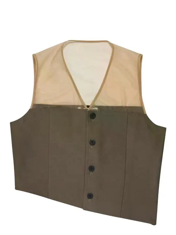 NICCOLO PASQUALETTI Asymmetric Panelled Top - Green