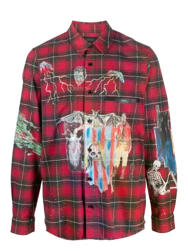 Amiri Graphic-print Shirt - Red