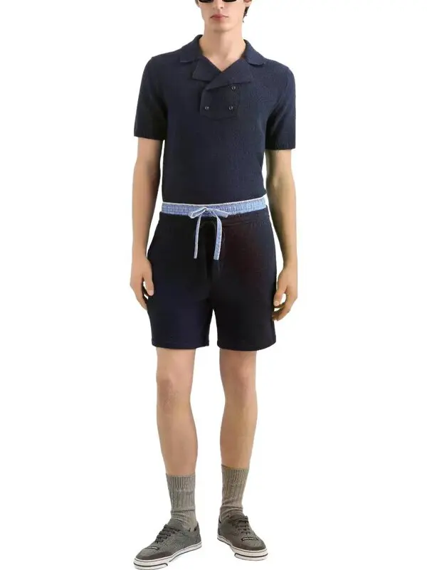 Dolce & Gabbana Striped Drawstring Shorts - Blue
