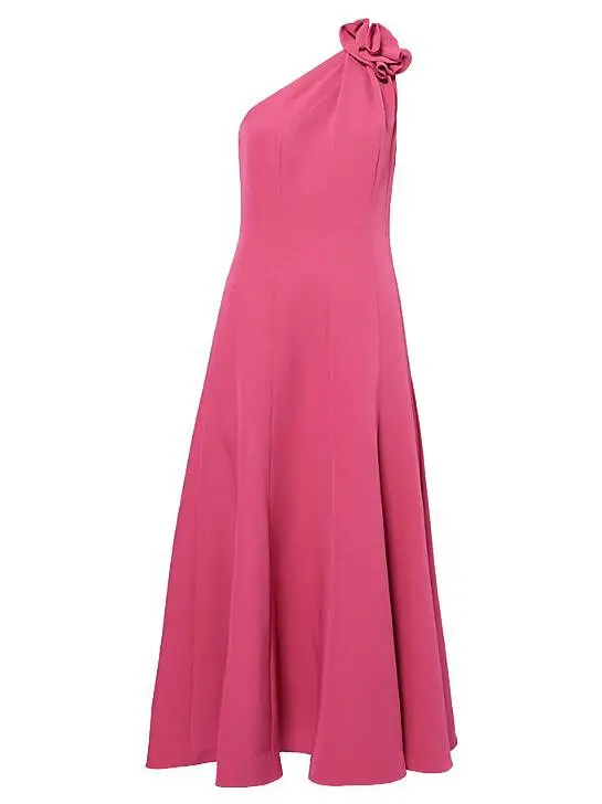 Roland Mouret 3d Flower Strapless Woven Gown - Pink
