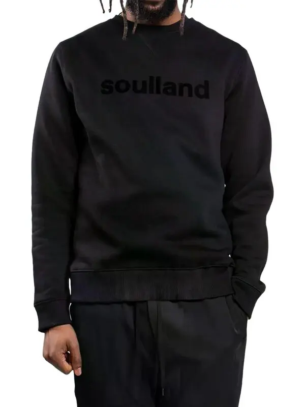 SOULLAND Logic Willie Crew-neck Sweatshirt - Black