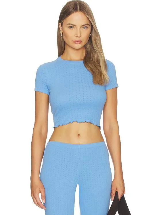 WELLBEING + BEINGWELL Auryn Tee In . Also - Blue