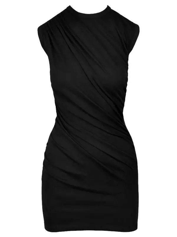 IOANA CIOLACU Ruched Mini Dress - Black