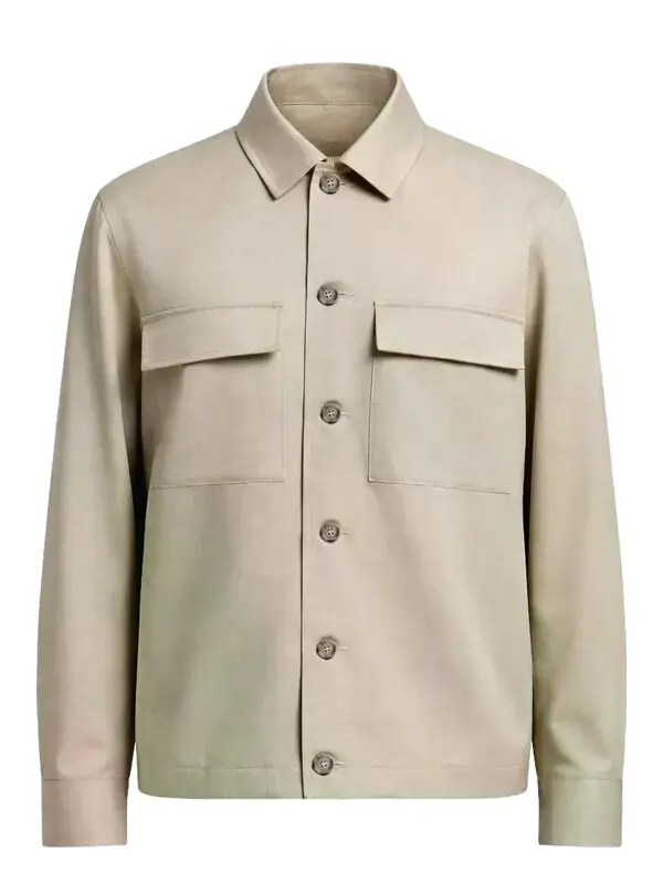 Peserico Patch-pocket Overshirt - Neutrals