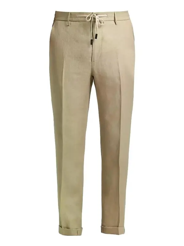 Peserico Pleated Drawstring Trousers - Neutrals
