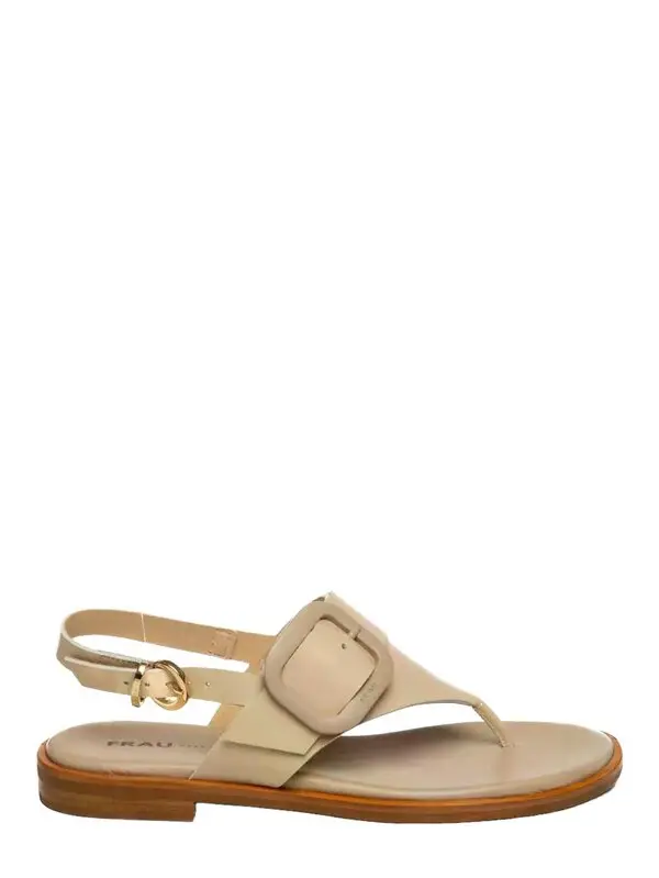 FRAU Buckle-detail Leather Sandals - Neutrals