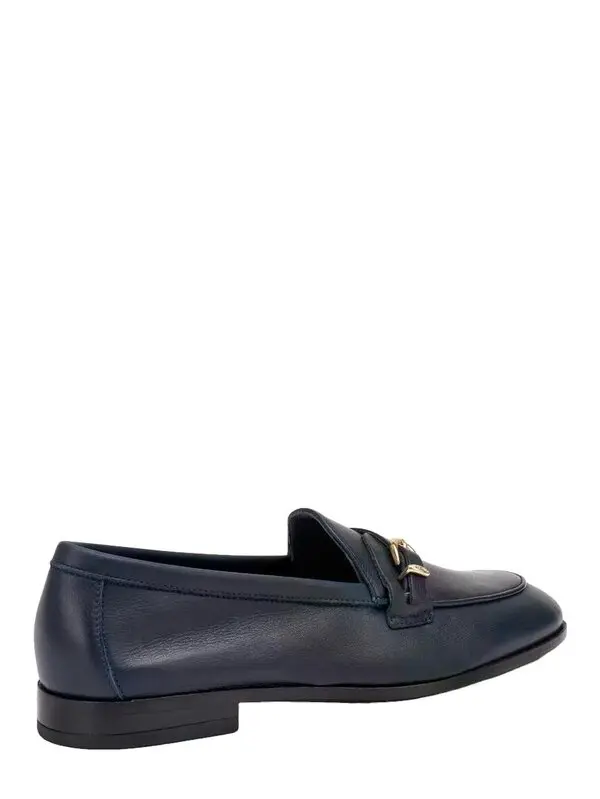 FRAU Buckle-detail Leather Loafers - Blue