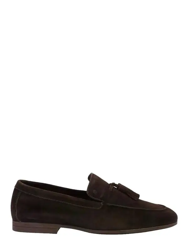 FRAU Tassel Suede Loafers - Brown