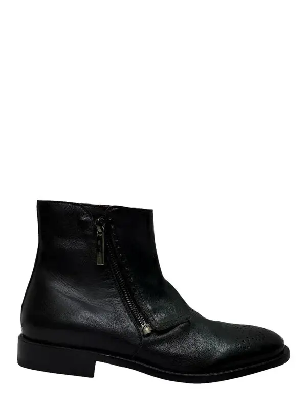 Etro Brogue-detail Ankle Boots - Black