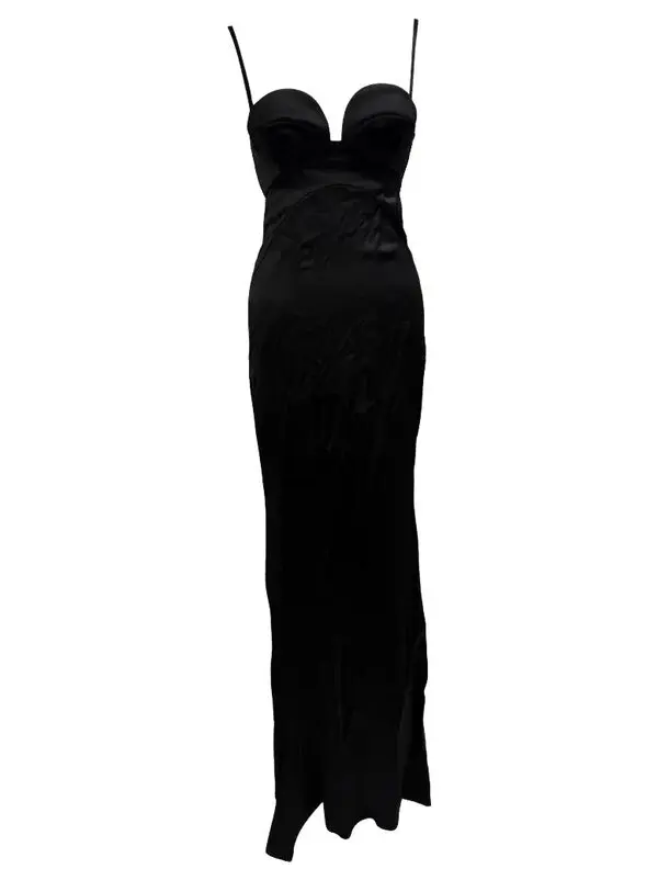 Givenchy Sweetheart Spaghetti-strap Dress - Black
