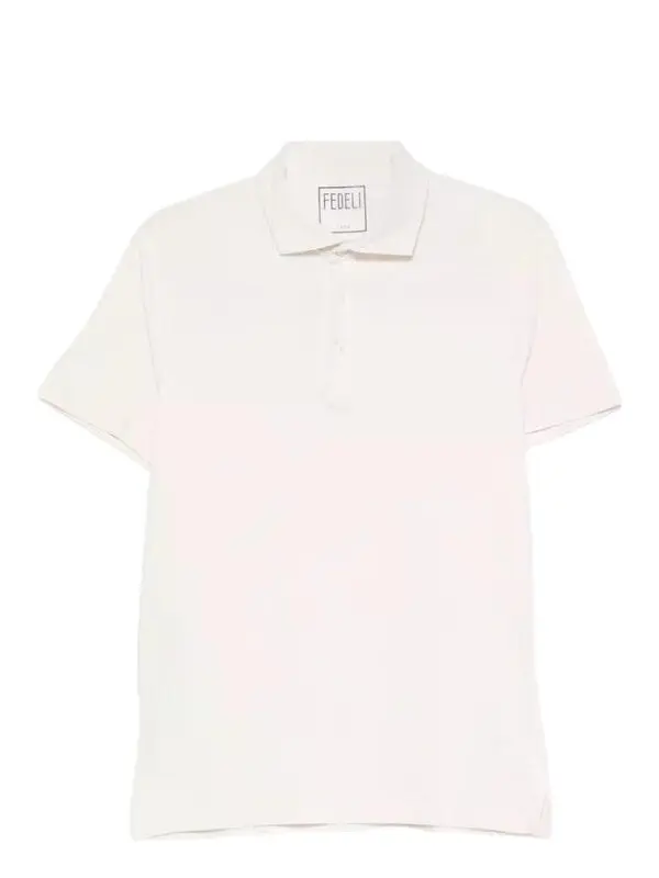 Fedeli Short-sleeve Polo Shirt - Neutrals