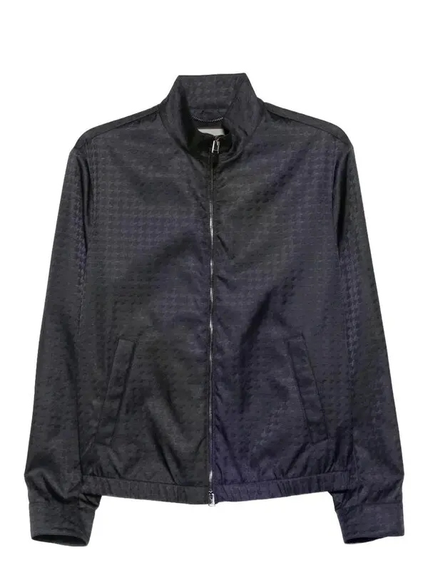 Canali Long-sleeves Zip Jacket - Blue