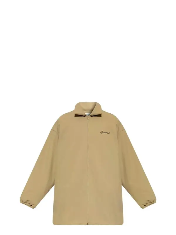 Fear Of God Logo-embroidered Zip-up Jacket - Neutrals
