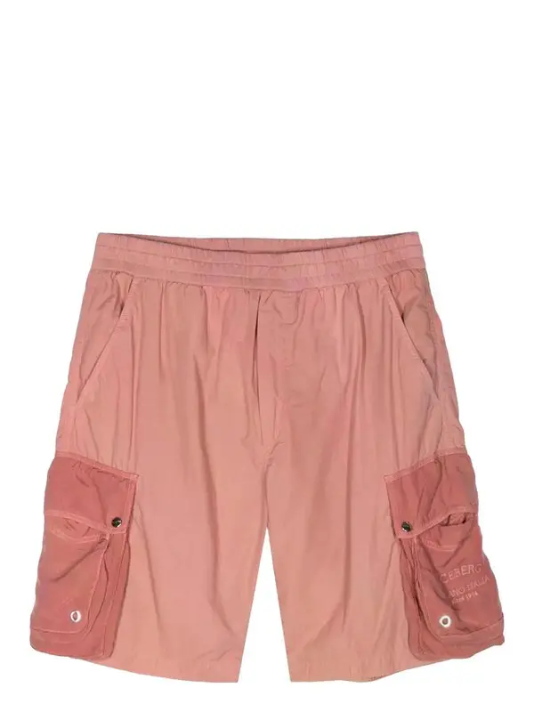 Iceberg Embroidered Logo Cargo Shorts - Pink