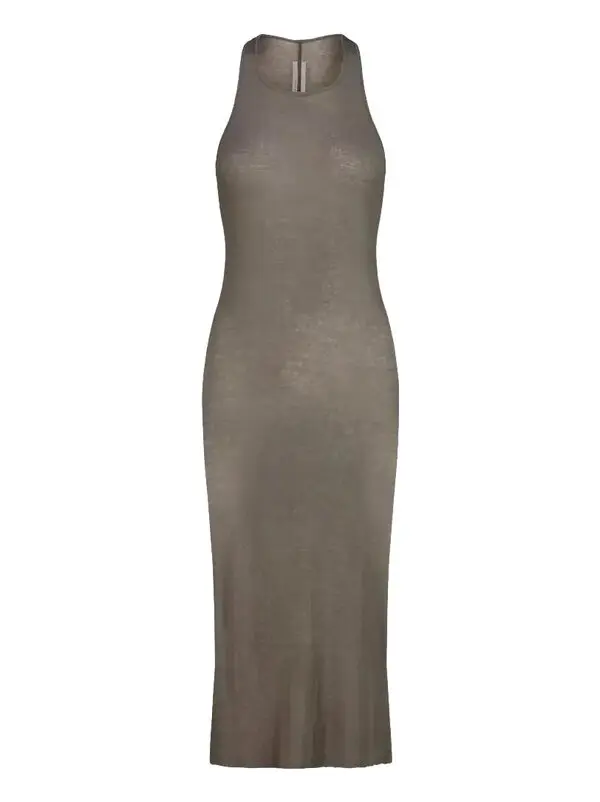 Rick Owens Raw-cut Maxi Dress - Grey