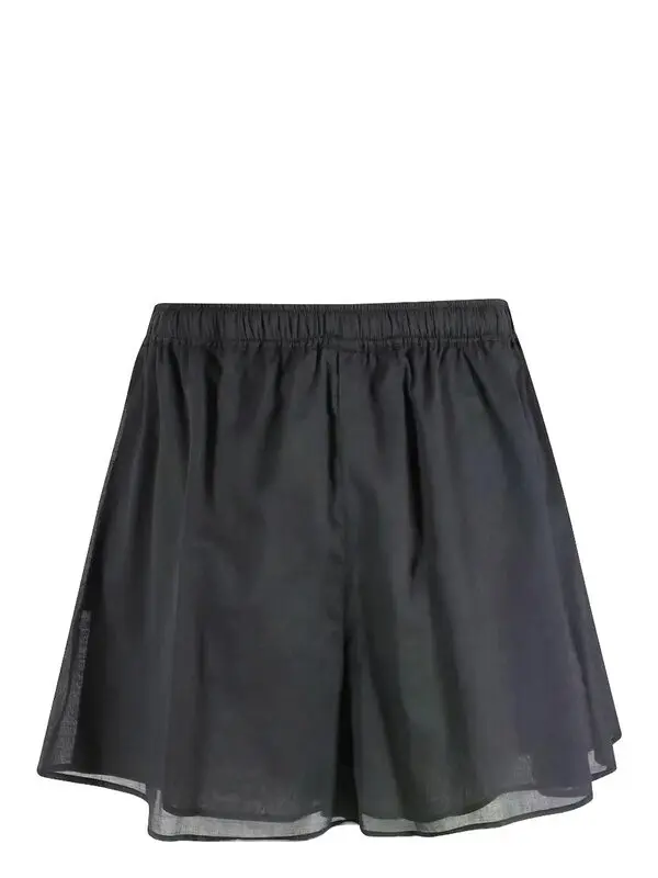 Federica Tosi Muslin Flared Shorts - Black