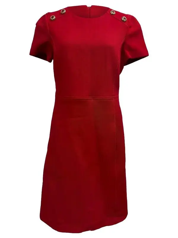 Prada Short-sleeve Mini Dress - Red