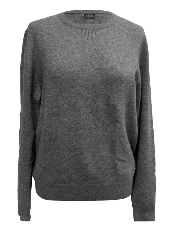 Ermenegildo Zegna Knitted Crew Neck Sweater - Grey
