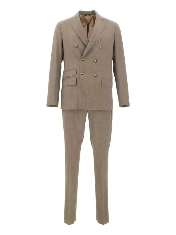 UNGARO Double-breasted Peak-lapel Suit - Neutrals