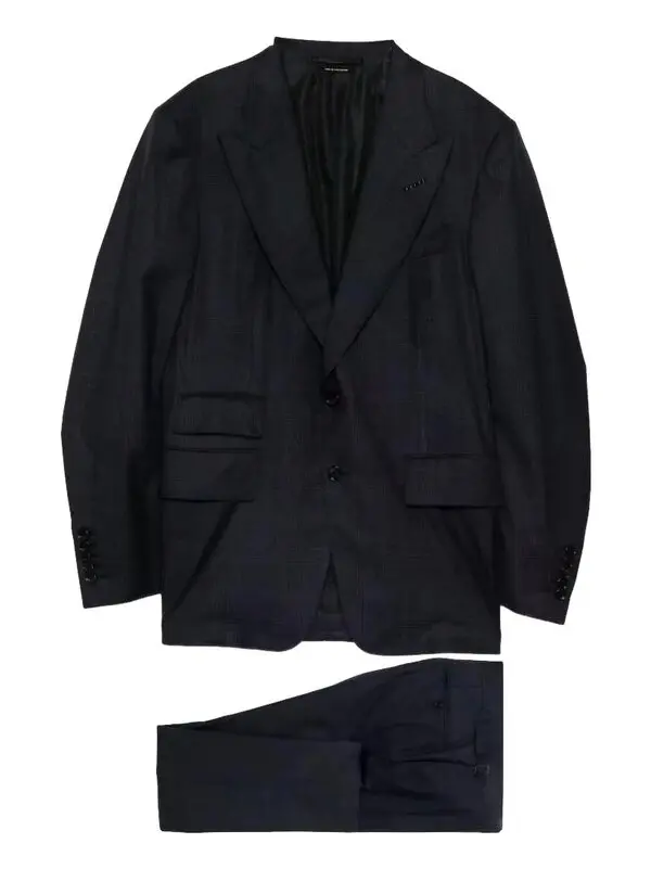 TOM FORD Notched Lapel Suit - Blue