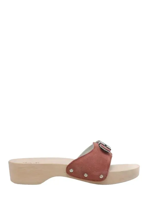 DR. SCHOLL'S SHOES Pescura Suede Sandals With Buckle Detail - Brown