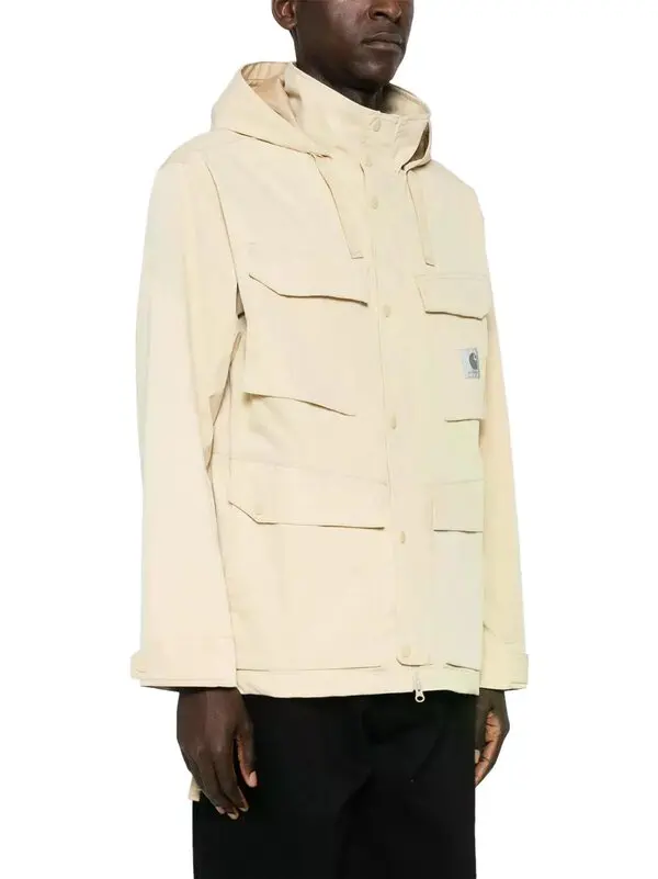Carhartt Work In Progress Logo Patch Hooded Jacket - Neutrals
