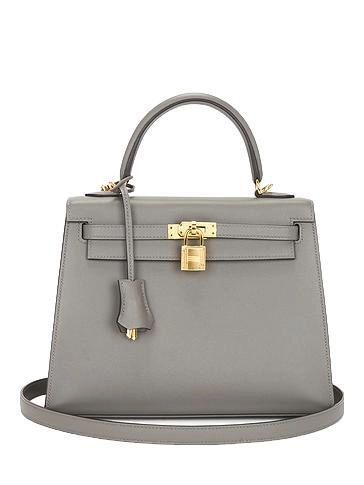 Hermès Madame Kelly 25 Handbag - Gris Meyer