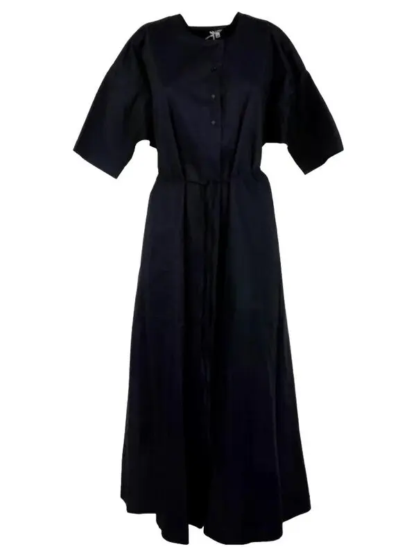 Aspesi Belted Button-front Maxi Dress - Blue
