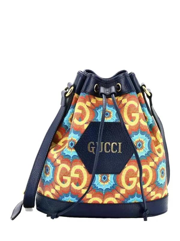 Gucci Ophidia Limited Edition Coated Canvas Bucket Bag - Multicolour