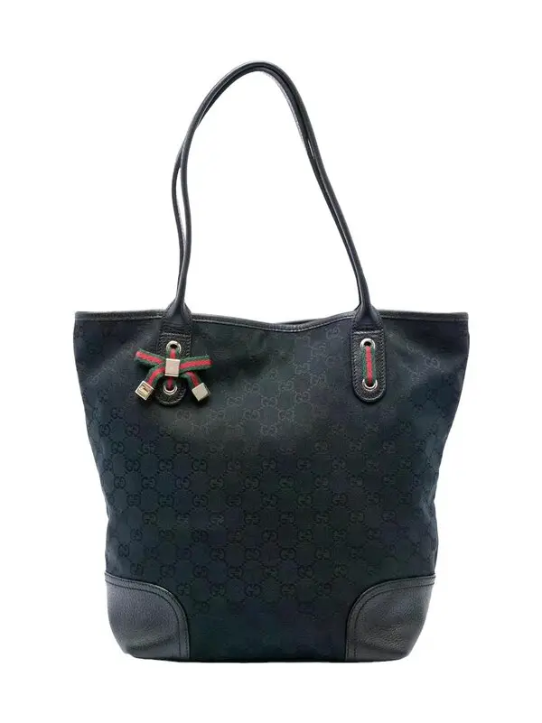 Gucci Gg Canvas Princy Tote Bag - Blue