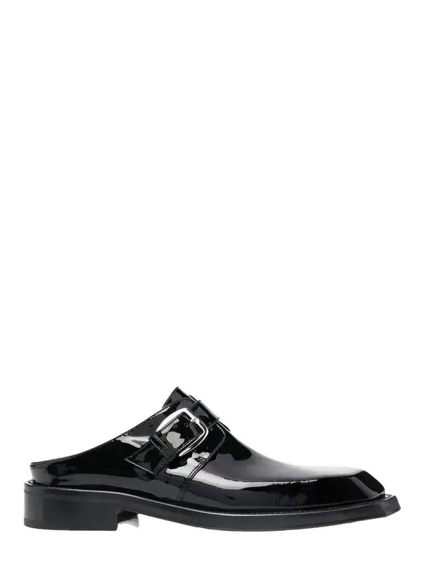 Martine Rose Chisel-toe Slip-on Mules With Side Buckle - Black