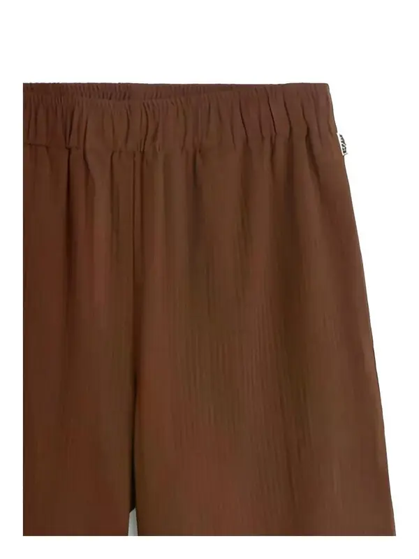 ECOALF Moss Wide Leg Trousers - Brown